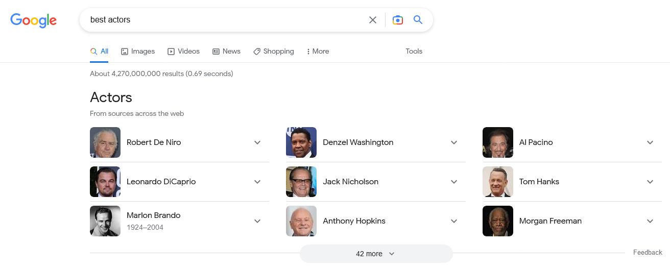 Google's entities, the key to truly build the semantic web